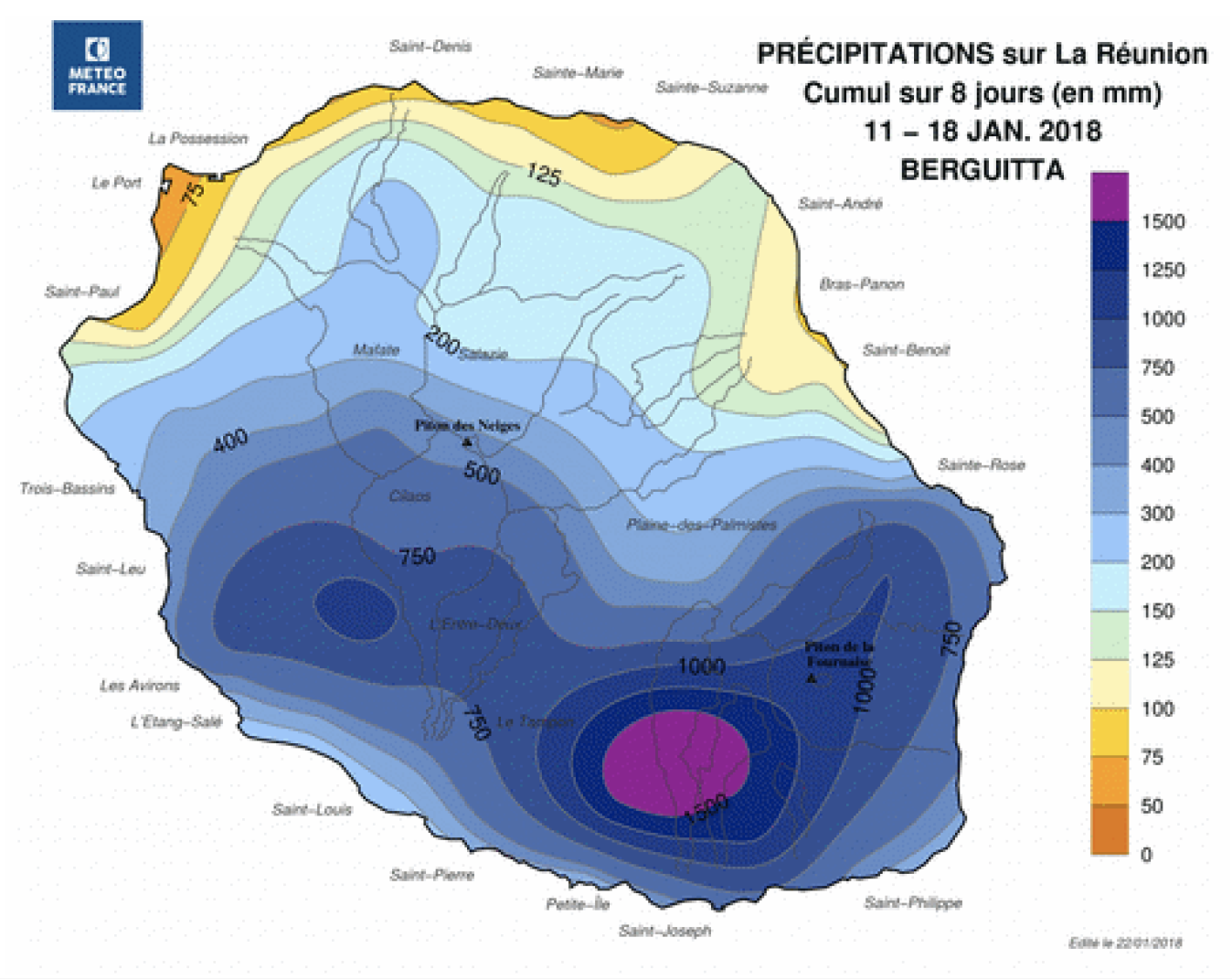 Bilan cyclone Berguitta - Habiter La Réunion