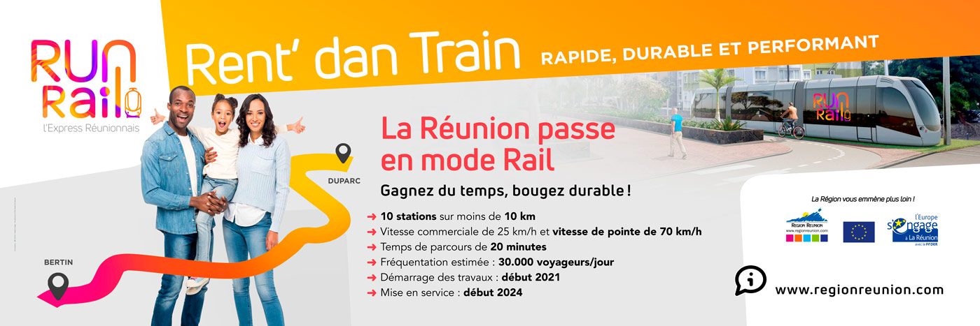Run Rail, le nouveau transport public régional - Habiter La Réunion